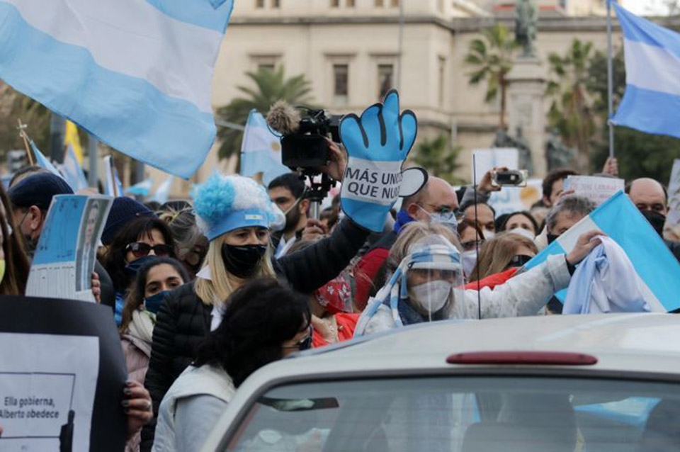 La protesta 12O se hizo sentir fuerte en Buenos Aires