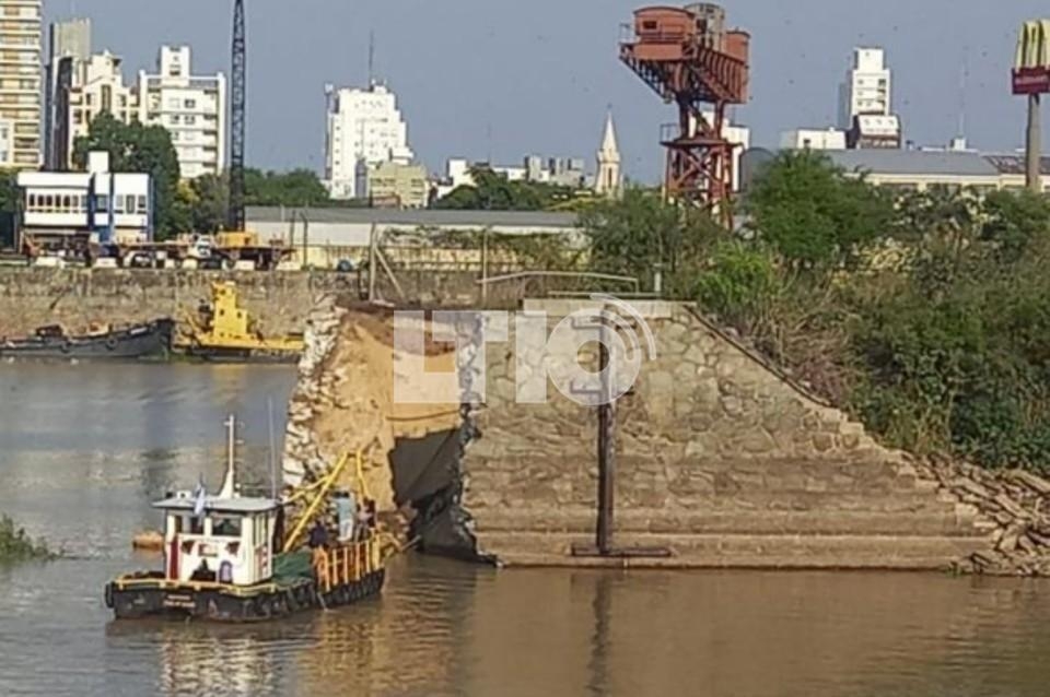 Este martes informarán cómo está el dique II tras el derrumbe